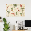 Tropical Floridian Pattern Poster | Zazzle