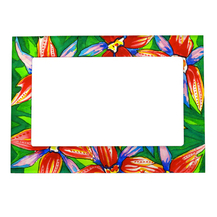 Tropical Flower Photo Frame | Zazzle