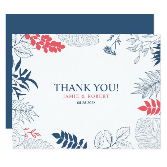 Tropical flowers and leaves frame invitation | Zazzle.com