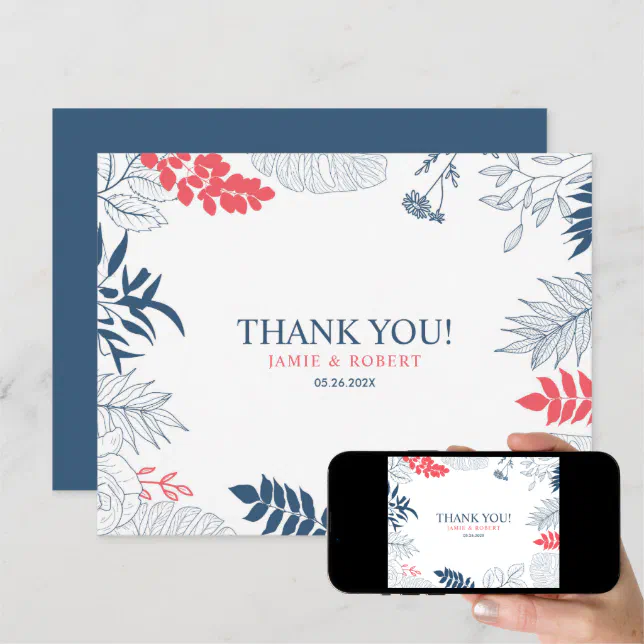 Tropical flowers and leaves frame invitation | Zazzle