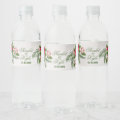 Tropical Flowers & Leaves Water Bottle Labels | Zazzle