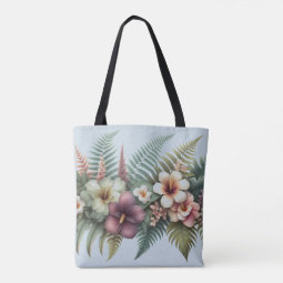 Tropical Foliage Arched Window Tote Bag | Zazzle