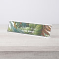 Tropical Foliage Desk Name Plate | Zazzle