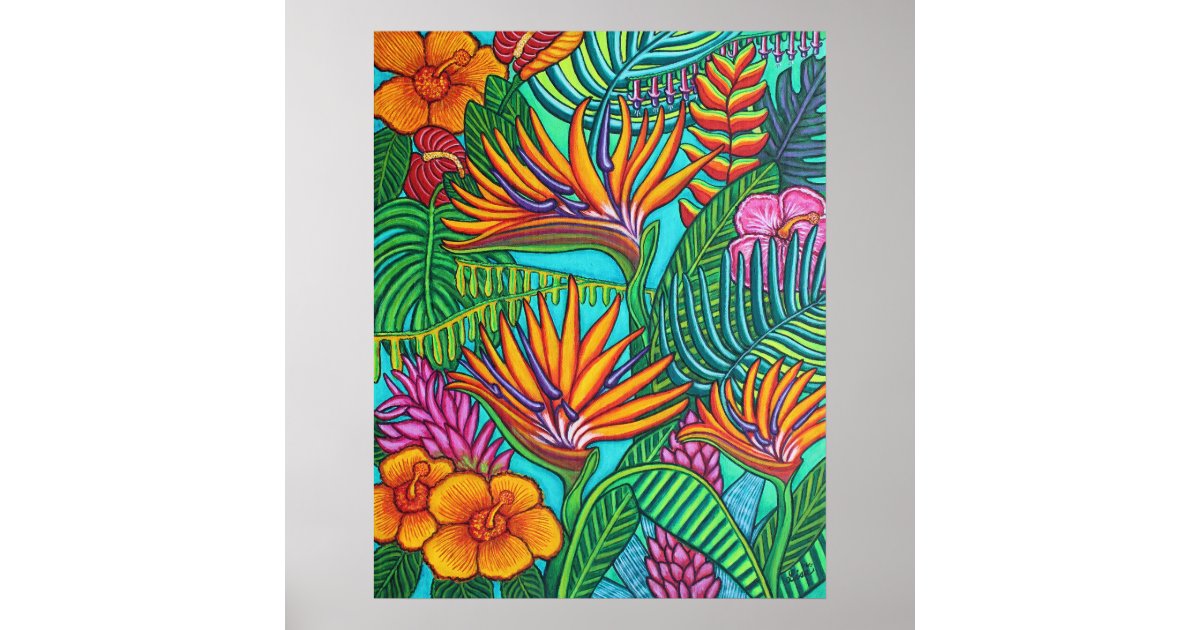 Tropical Gems Poster-Print Poster | Zazzle