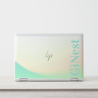 Tropical Gradient Ombre Green Yellow Business HP Laptop Skin | Zazzle