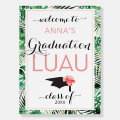 Tropical Graduation Luau Party Welcome Sign | Zazzle