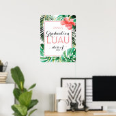 Tropical Graduation Luau Party Welcome Sign | Zazzle