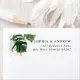 Tropical Greenery Leaves Return Address Label | Zazzle