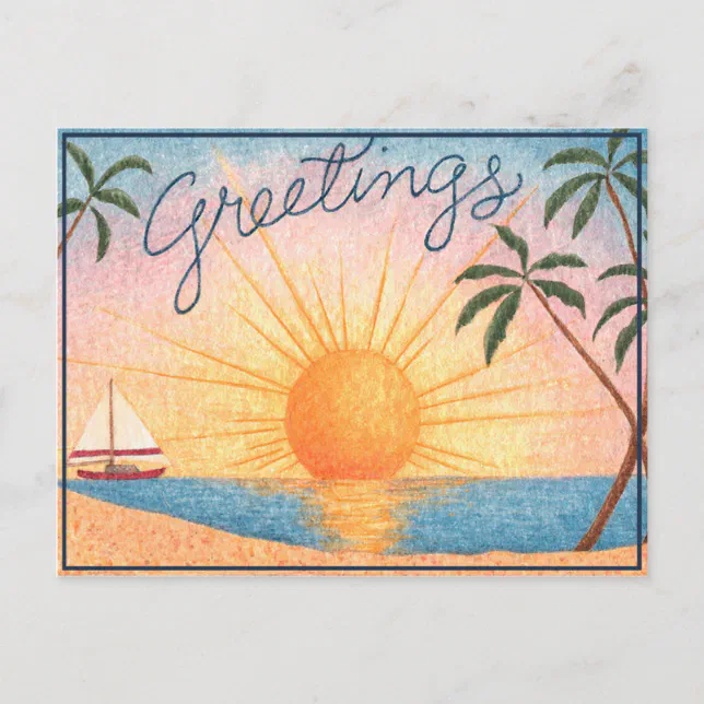 Tropical Greetings - Postcard | Zazzle