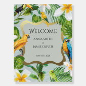 Tropical Hawaii Luau Aloha Welcome Sign | Zazzle