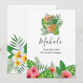 Tropical Hawaii Summer Thank You Card | Zazzle