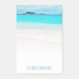 Tropical Hawaii turquoise ocean beach photo custom Post-it Notes | Zazzle