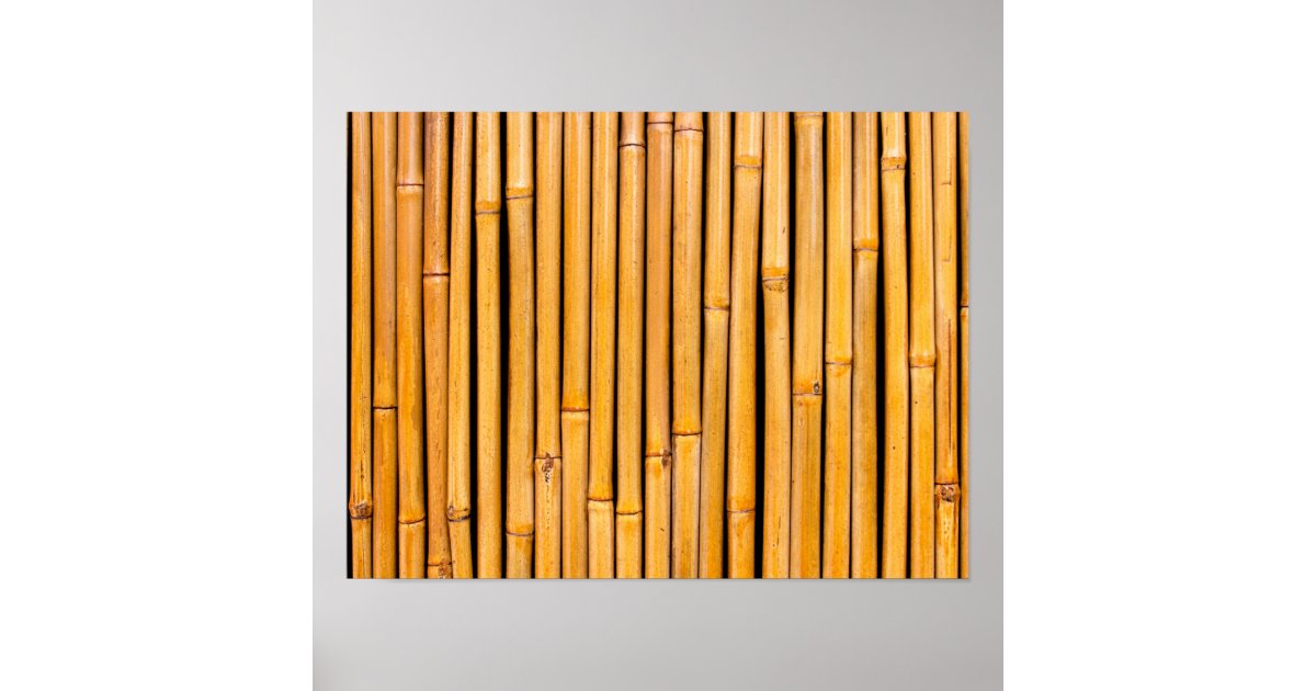 Tropical Hawaiian Bamboo Background Template Poster | Zazzle