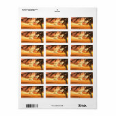 Tropical Hawaiian Island Beach Sunset Label | Zazzle