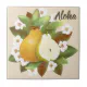 Tropical Hawaiian Pears Fruit Ceramic Tile | Zazzle