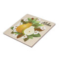 Tropical Hawaiian Pears Fruit Ceramic Tile | Zazzle
