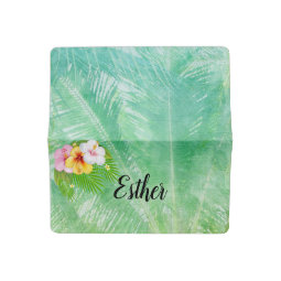 Tropical Hawaiian Personalized Checkbook Cover | Zazzle