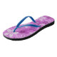 Tropical Hawaiian Pink and Purple Tiki Flip Flops | Zazzle