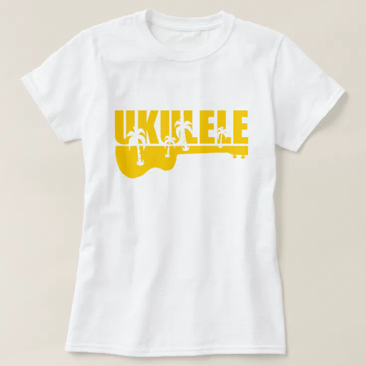 Tropical Hawaiian Uke Ukulele Design T-Shirt | Zazzle