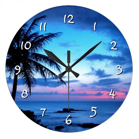 Beach Large Clock | Zazzle.com