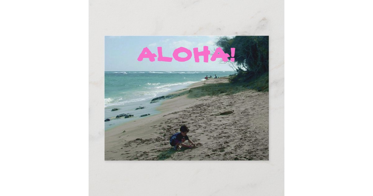 Tropical Island Beach Postcard | Zazzle