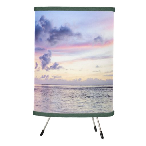 Tropical Island Beach Sunset Photography Tripod Lamp | Zazzle