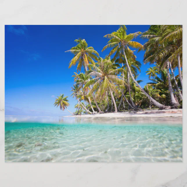 Tropical island flyer | Zazzle