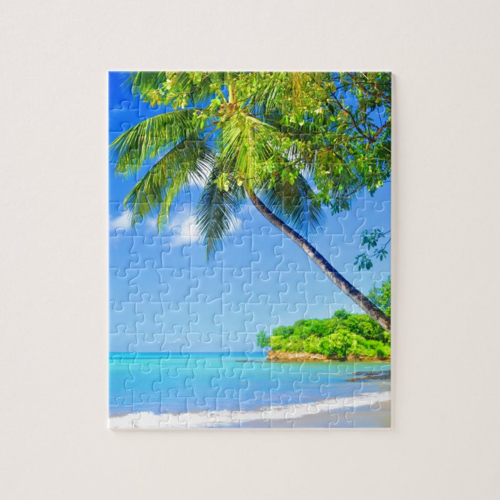 Tropical island jigsaw puzzle | Zazzle.com