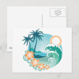 Tropical Island Postcard | Zazzle