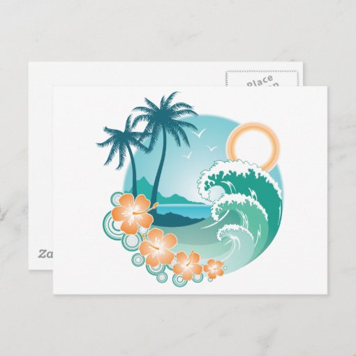 Tropical Island Postcard | Zazzle