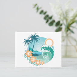 Tropical Island Postcard | Zazzle