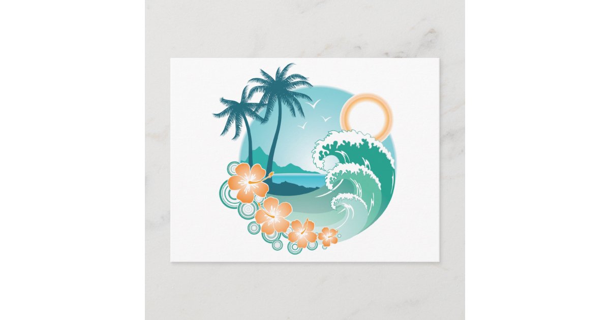 Tropical Island Postcard | Zazzle