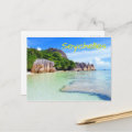 Tropical Island Seychelles Vacation Postcard | Zazzle