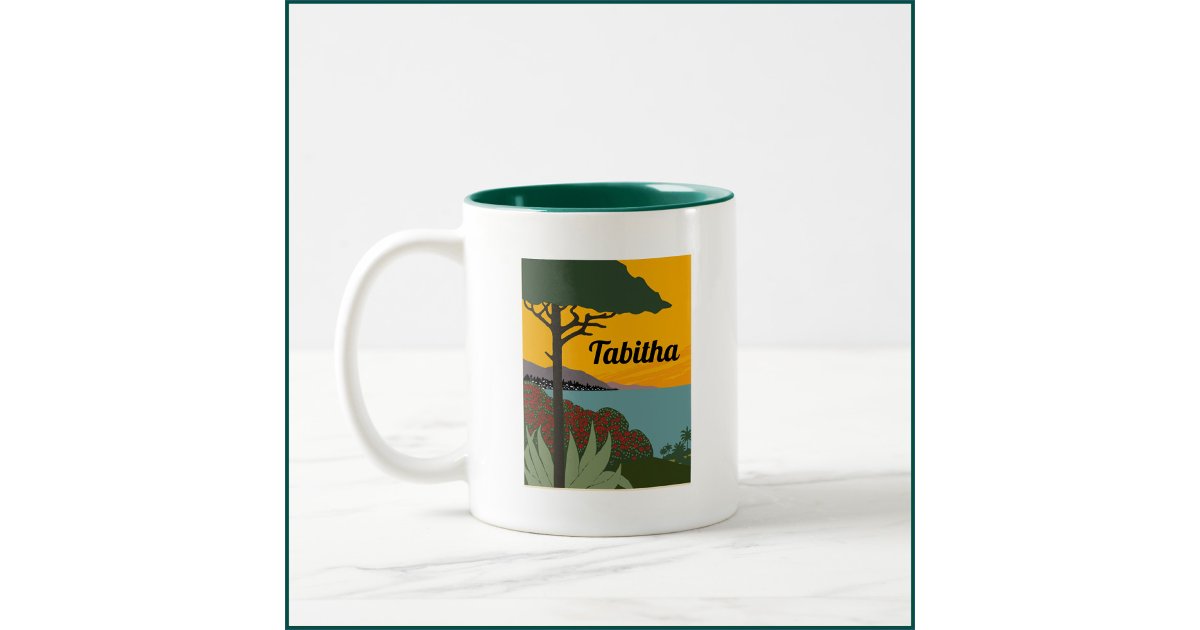 Tropical Italian Riviera Two-Tone Coffee Mug | Zazzle