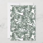 Tropical Jungle Cheetah Palm Wreath Wedding Invitation | Zazzle