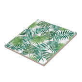 Tropical Jungle Leaves Ceramic Tile | Zazzle