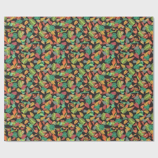 Tropical Kermit & Animal Pattern Wrapping Paper | Zazzle