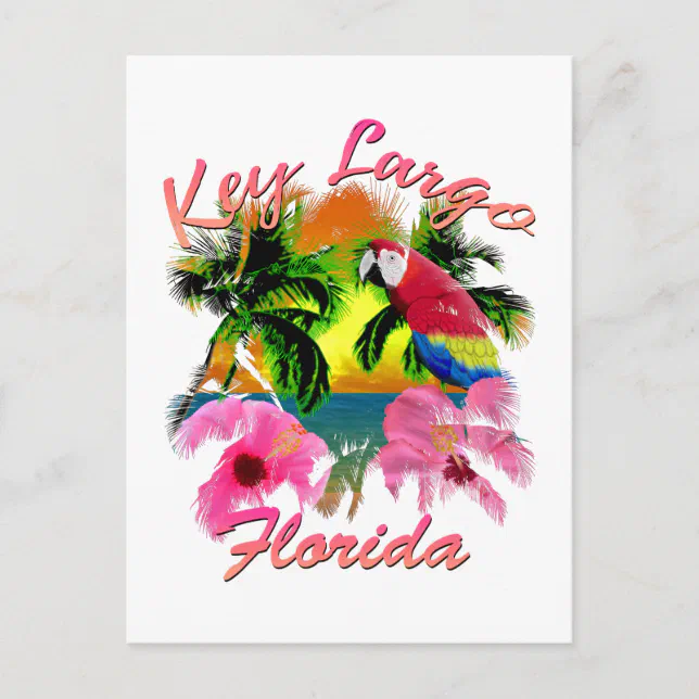 Tropical Key Largo Florida Keys Postcard | Zazzle