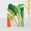 Tropical Leaves Card | Zazzle