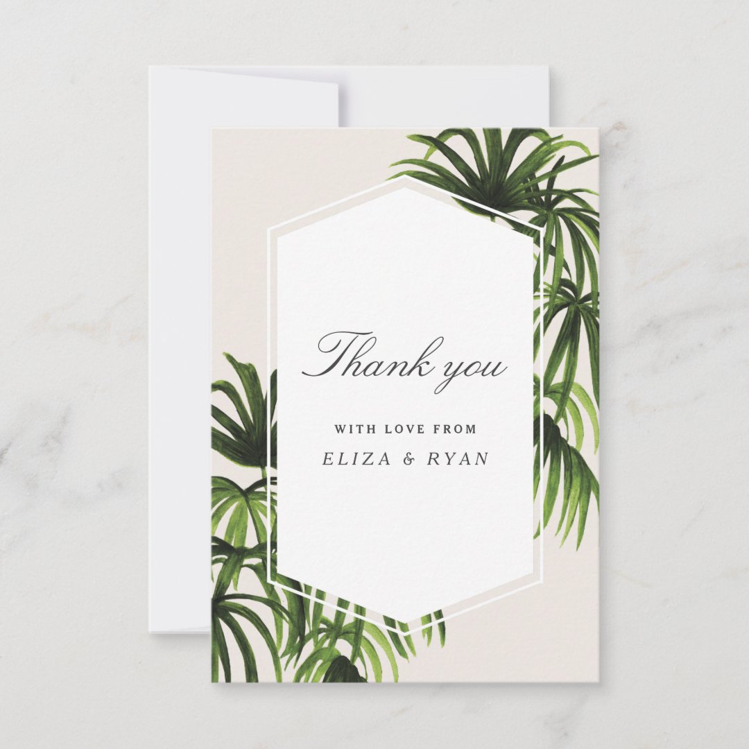 Tropical Love / Thank You Card | Zazzle