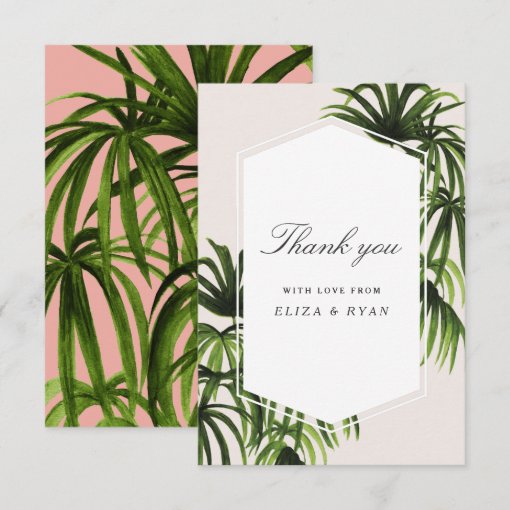 Tropical Love / Thank You Card | Zazzle