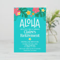 Tropical Luau Aloha Retirement Party Invitation | Zazzle