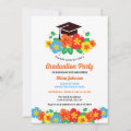 Tropical Luau Hibiscus Graduation Invitation | Zazzle