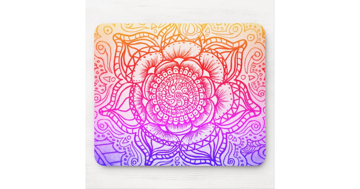 Tropical Mandala Mouse Pad | Zazzle.com