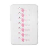Tropical Marching Pink Flamingos Bath Mat | Zazzle