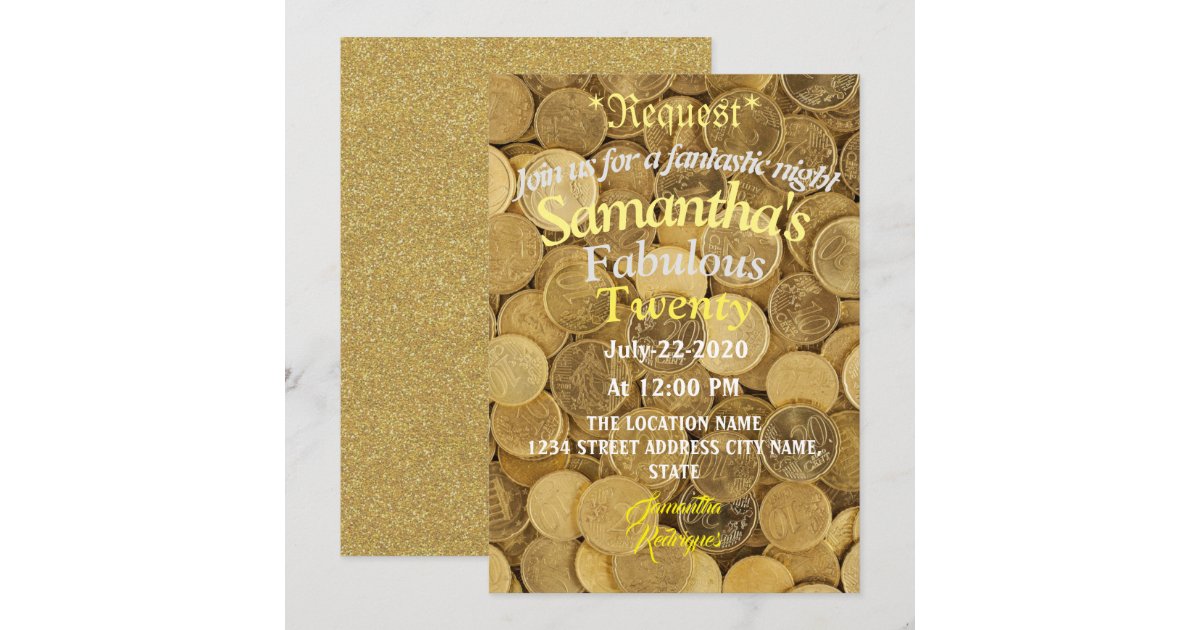 Tropical Money Invitation | Zazzle