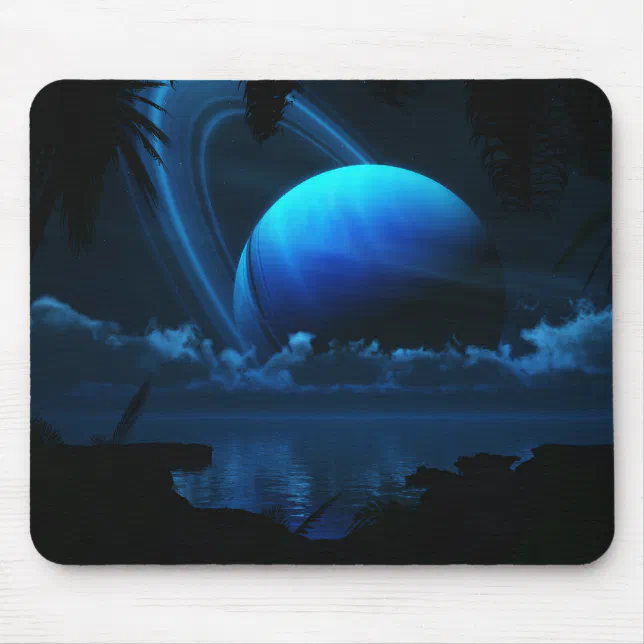 Tropical Moon Mousepad | Zazzle
