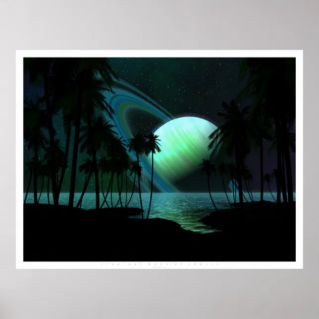 Tropical Moon of Thetis Poster | Zazzle