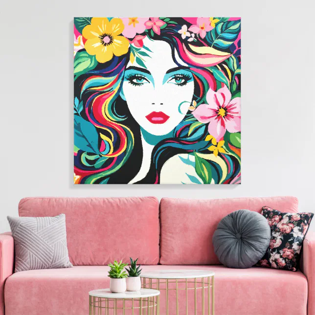 Tropical Muse Canvas Print | Zazzle