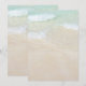 Tropical Ocean Beaches Blank Printable Paper | Zazzle